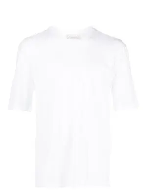 LANEUS Short-sleeve Crew-neck T-shirt - White
