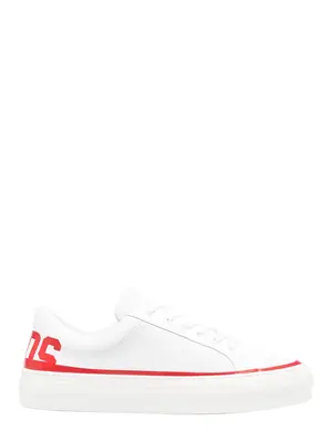 Gcds Logo-print Low-top Sneakers - White