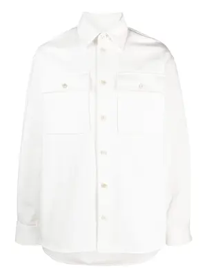 JIL SANDER Long-sleeve Cotton Shirt - White