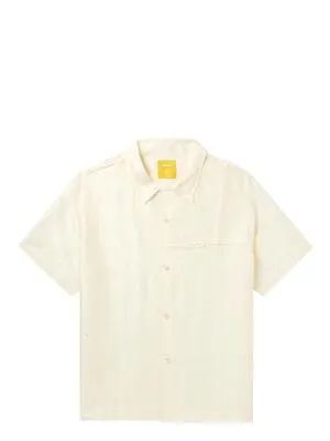 AIREI AIREI - Slub Silk Shirt - Men - Neutrals - XS