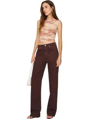 REFORMATION Dusk Knit Top Pink