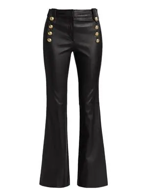 Derek Lam 10 Crosby Robertson Flare Trouser - Black
