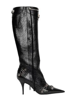 Balenciaga Balenciaga Tall Cagole High Heel Boots Black