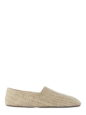 Loro Piana Loro Piana Andria Canvas Loafers Beige