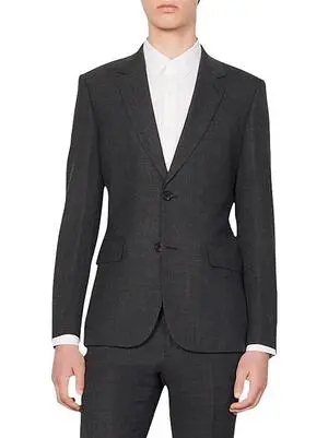 Sandro Legacy Gray Suit Jacket - Mocked Grey
