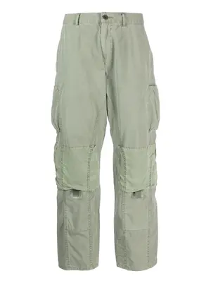 John Elliott Mid-rise Straight-leg Trousers - Green