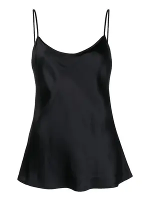 Lorena Antoniazzi V-neck Slip Top - Black