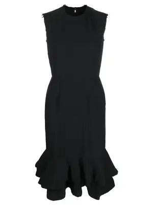 Comme Des Garçons Sleeveless Midi Dress - Black