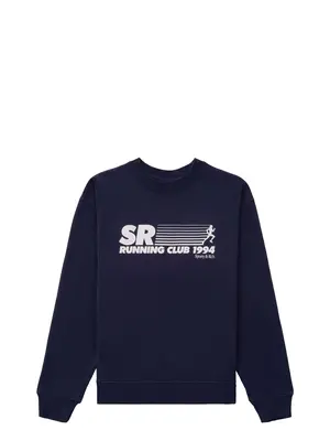 SPORTY & RICH Sr Running Club Sweatshirt - Blue
