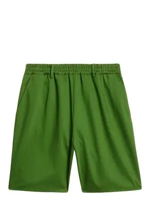 Ami Cotton Bermuda Shorts - Green