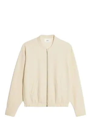 Ami Zip-up Bomber Jacket - Neutrals