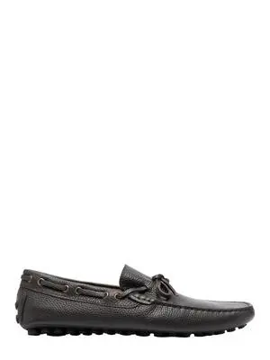 DOUCAL'S Lace-up Leather Loafers - Brown