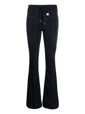 COURREGES Drawstring Flared Trousers - Blue