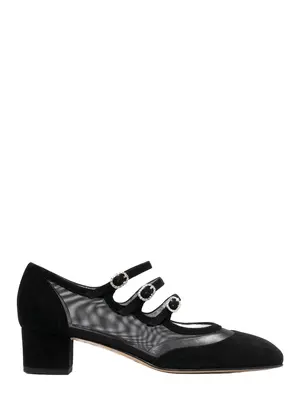 CAREL Mesh Panelled Pumps - Black