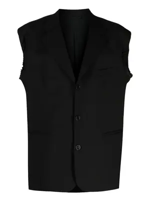RAF SIMONS Raf Simons Single-Breasted Sleeveless Blazer