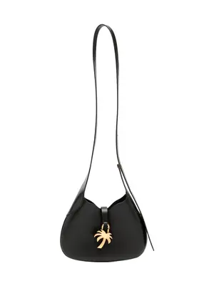 Palm Angels Palm Tree Plaque Shoulder Bag - Black