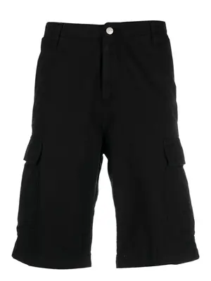Carhartt Work In Progress Cotton Bermuda Shorts - Black