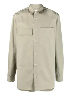 JIL SANDER Long-sleeve Button-up Shirt - Green