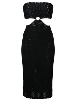 AMIR SLAMA Cut-out Midi Dress - Black