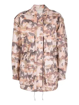 Isabel Marant Elize Camouflage Jacket - Neutrals