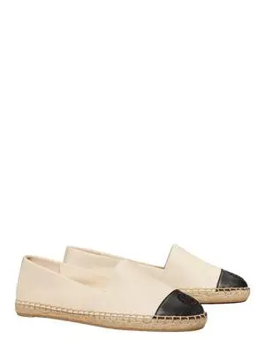 Tory Burch Colorblock Espadrille Dulce De Leche/perfect Black