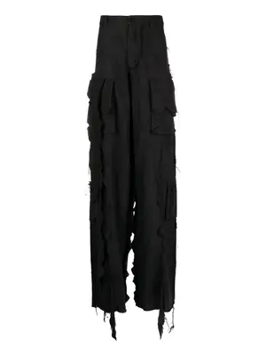 Natasha Zinko Wide-leg Cargo Trousers - Black