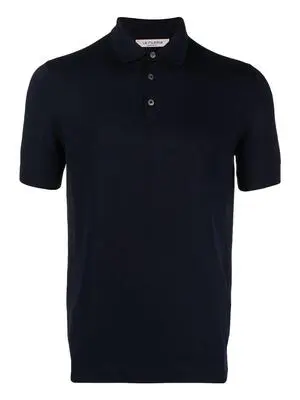 FILERIA Piqué Cotton Polo Shirt - Blue