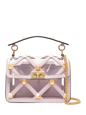 Valentino Garavani Medium Roman Stud Cross Body Bag - Pink