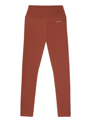 SPORTY & RICH Logo-print High-waisted Leggings - Red