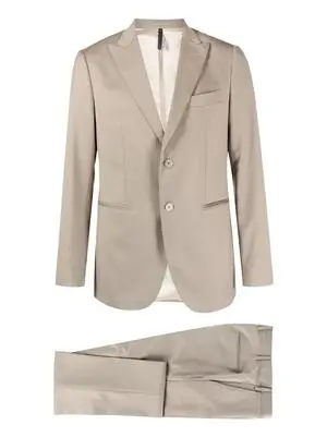 CHÂTEAU LAFLEUR-GAZIN Peak-lapels Single-breasted Suit - Neutrals