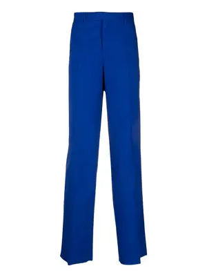 Versace Wide-leg Tailored Trousers - Blue