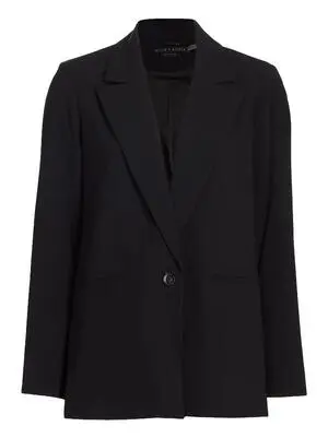 ALICE + OLIVIA Denny Crepe Single-button Blazer