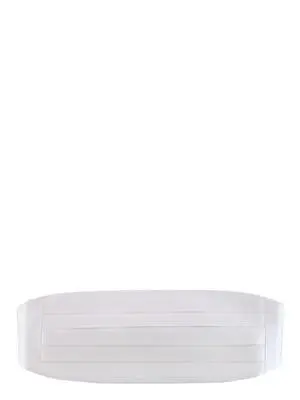 Trafalgar Sutton Solid Silk Cummerbund Ivory