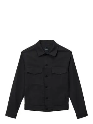 Theory Theory River Trucker Jacket Blk