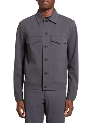 Theory Theory River Trucker Jacket Dkgr