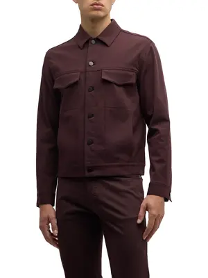 Theory Theory River Trucker Jacket Malbec
