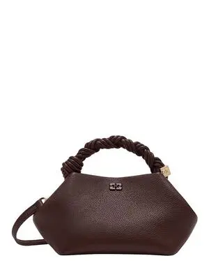 GANNI Small Bou Bag With Twisted Handle - Brown