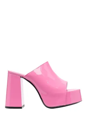 By Far Brad 120mm Platform Sandals - Pink