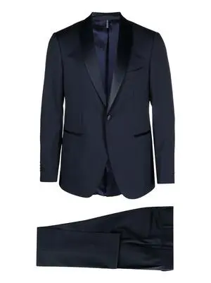 CHÂTEAU LAFLEUR-GAZIN Shawl-lapels Single-breasted Blazer - Blue