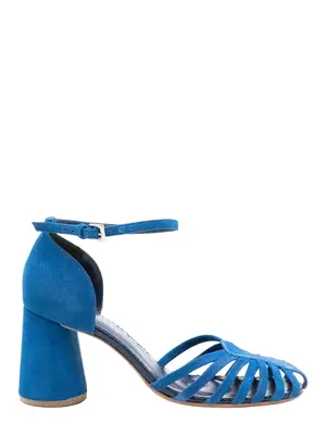 STUDIO CHOFAKIAN Hilda Caged 80mm Sandals - Blue