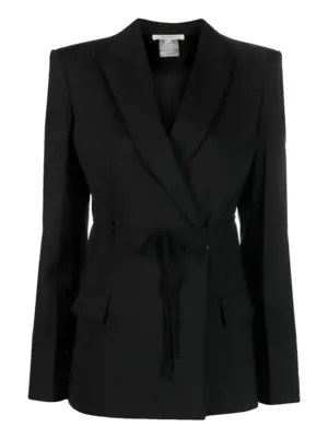 NENSI DOJAKA Nensi Dojaka Belted Wool-Blend Blazer
