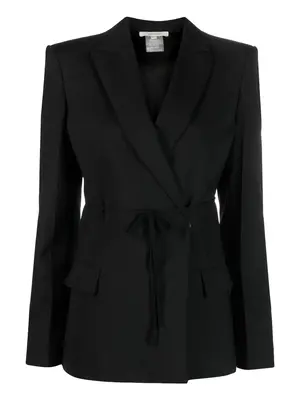 NENSI DOJAKA Nensi Dojaka Belted Wool-Blend Blazer