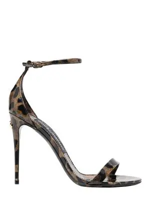 DOLCE & GABBANA Dolce & Gabbana Leopard Print Stiletto Sandals