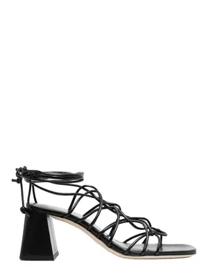 By Far Alexander 70mm Strappy Sandals - Black
