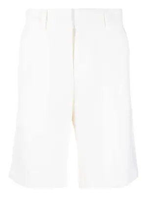 Casablanca Virgin Wool Bermuda Shorts - White