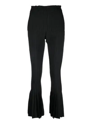 Sacai Pleated Flared Trousers - Black