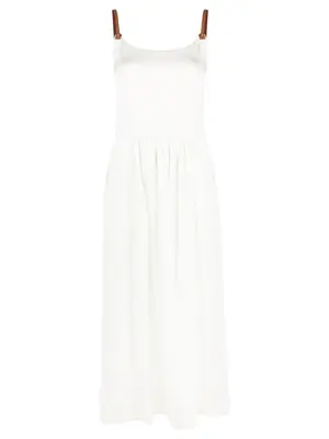 Lorena Antoniazzi Flared Sleeveless Dress - Neutrals