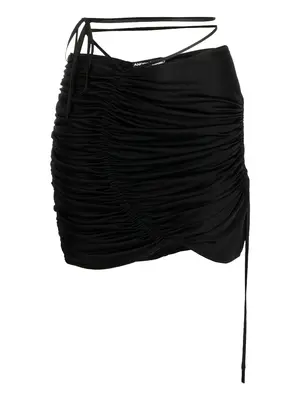 ANDREĀDAMO Cut-out Asymmetric Skirt - Black