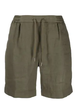 Ralph Lauren Purple Label Dorset Linen Shorts - Green