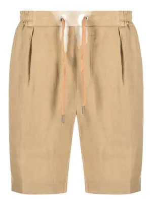 Ralph Lauren Purple Label Linen Shorts - Brown